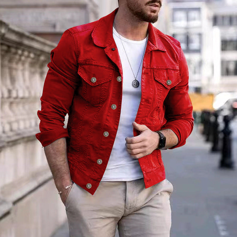 Zeitlose klassische Herren Jeansjacke - strapazierfähig und stilvoll ...