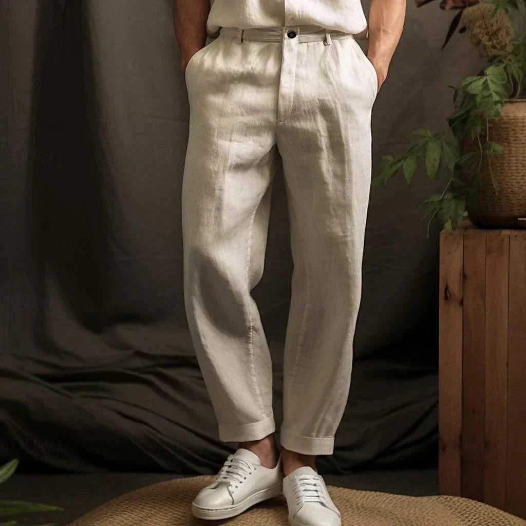 Casual Herren Leinenhose für den Sommer – Falkenstein